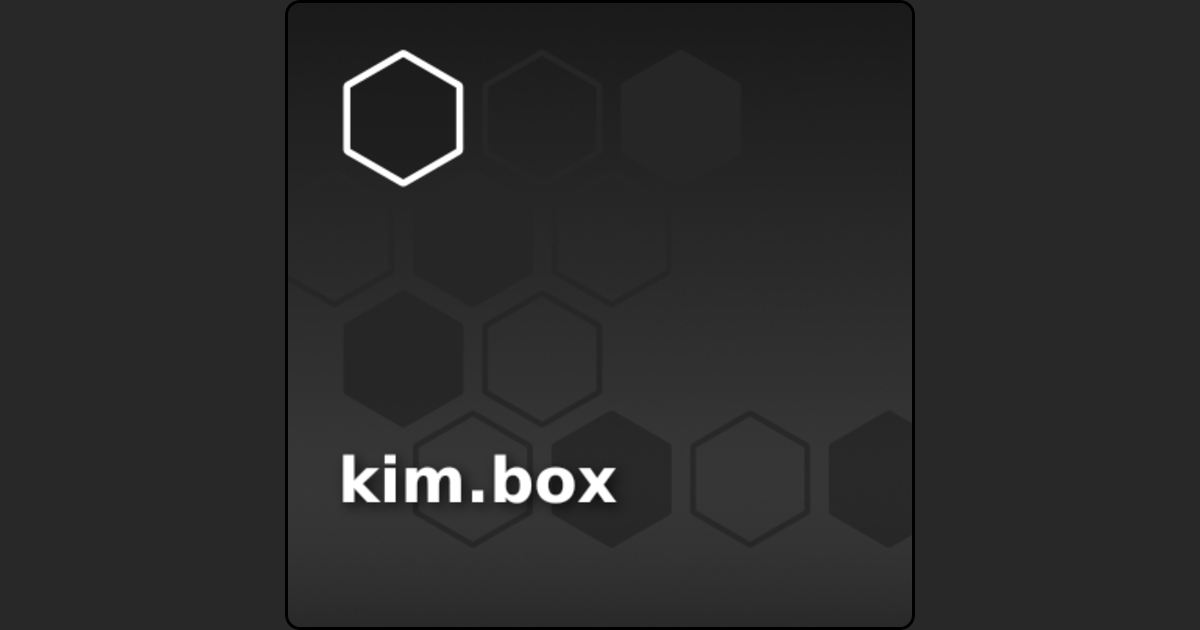 kim.box - Profile | .box